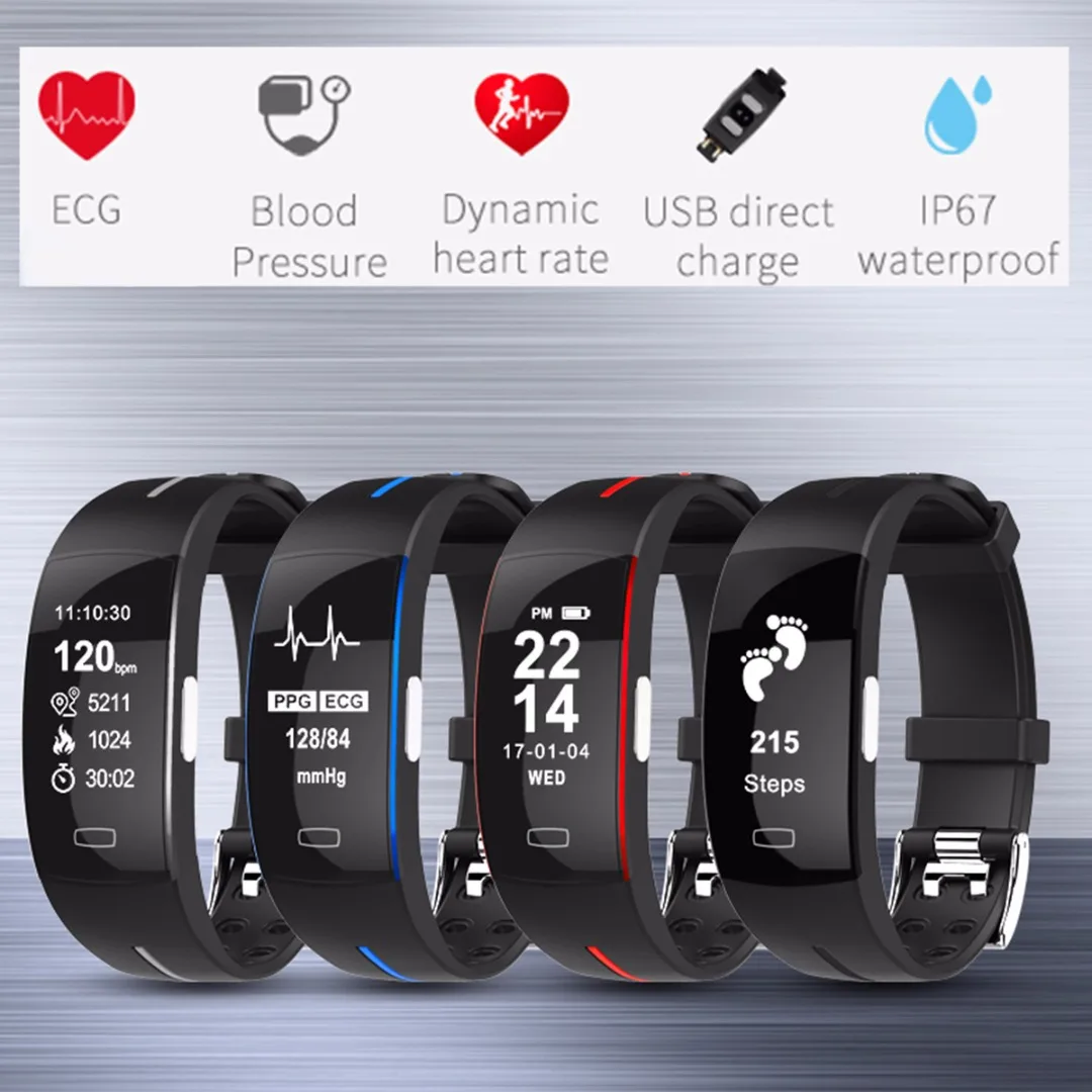 1Pcs Wristband Sport Wrist Support Blood Pressure Heart Rate Monitor ...