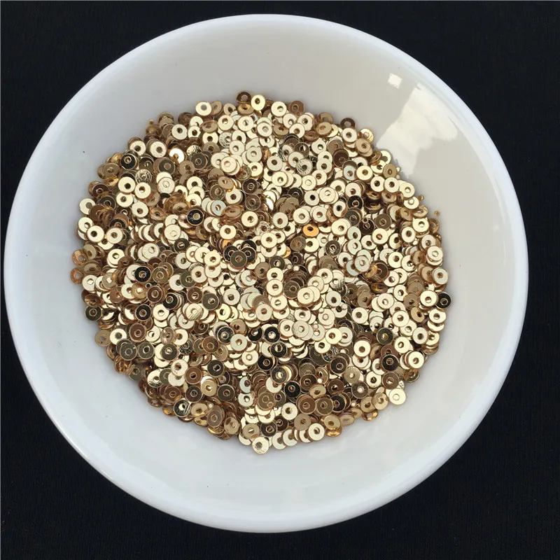 4000Pcs/Pack 2mm Flat Round Sequins For Crafts,Mini PVC Sequin ...