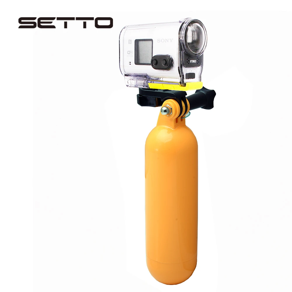 Sports Camera Floaty Floating Hand Grip Handle Mount Accessory + Strap ...