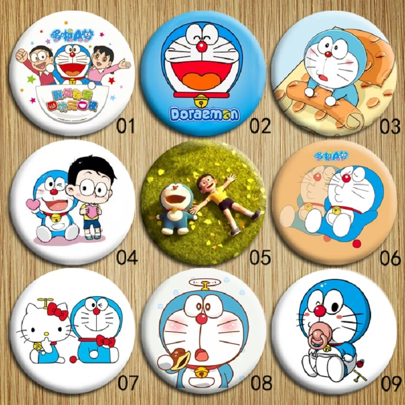 360Edutech, Doraemon Toy Doremon Nobita Action Figure Fan PinBack ...