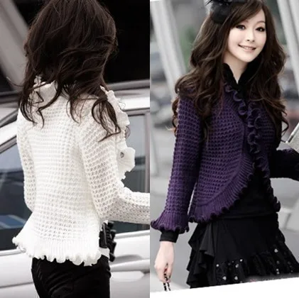 Free shipping Autumn new arrival outerwear Women cutout solid color ...