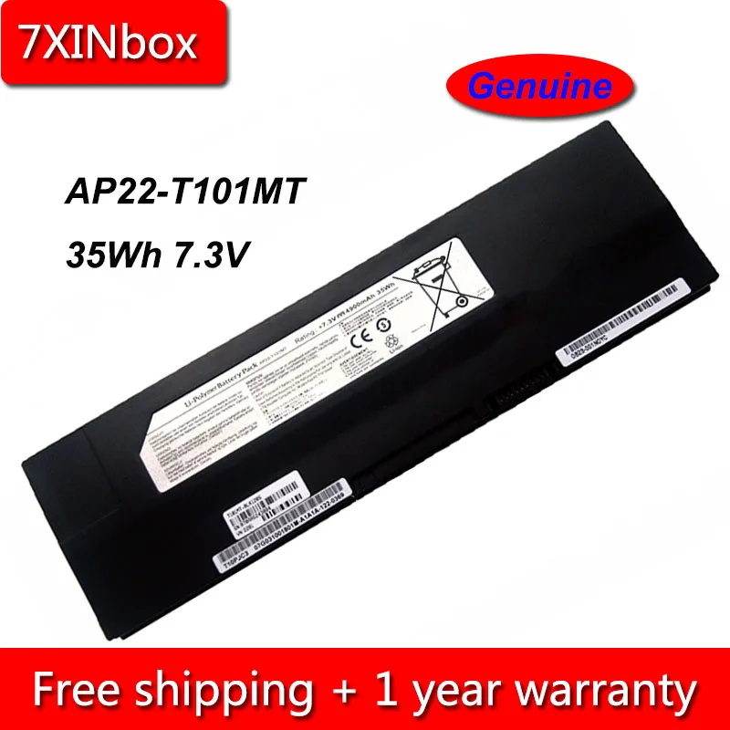 7xinbox 35wh 7.3v Genuine Ap22-t101mt Laptop Battery For Asus Eee Pc ...