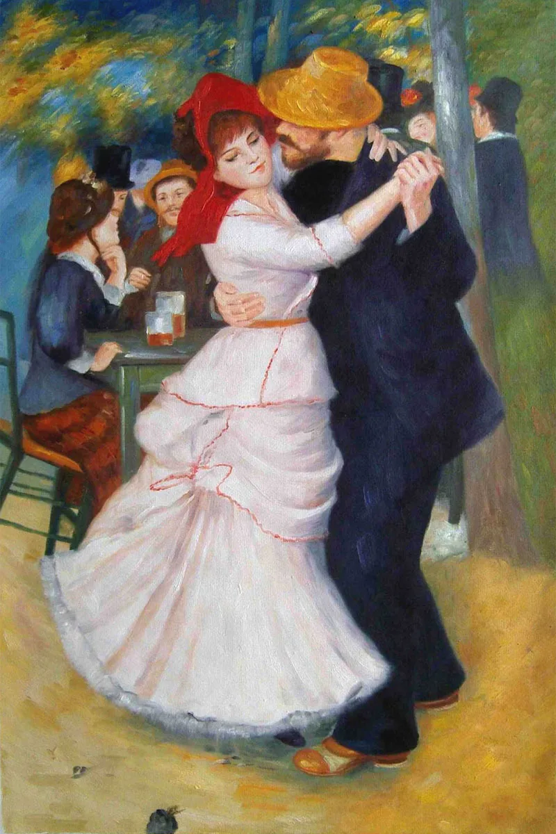 Pierre-Auguste-Renoir-s-Painting-Dance-at-Bougival-Oil-Canvas-Painting ...