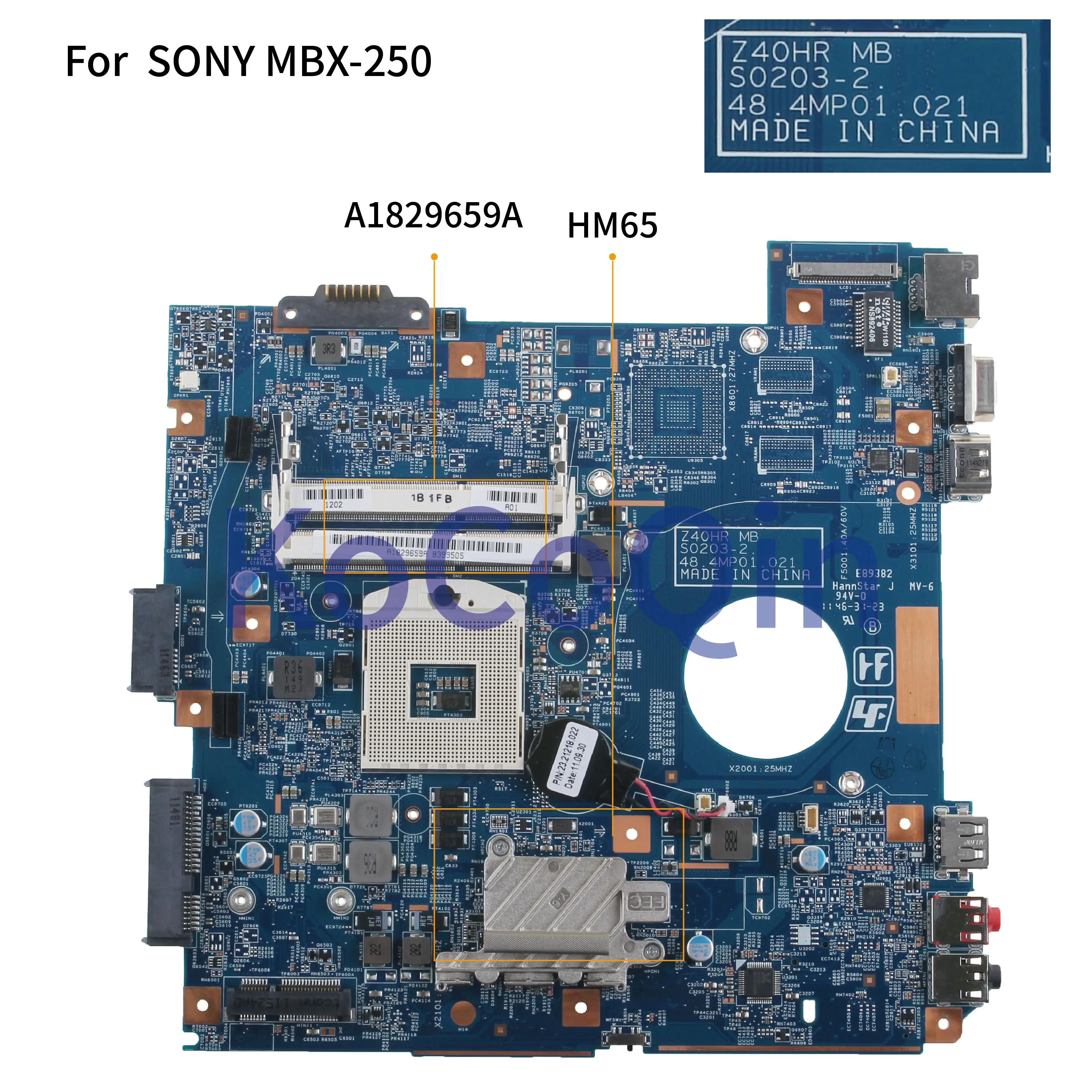 KoCoQin-Laptop-motherboard-For-SONY-Vaio-VPC-EG-VPCEG-MBX-250-A1829659A ...