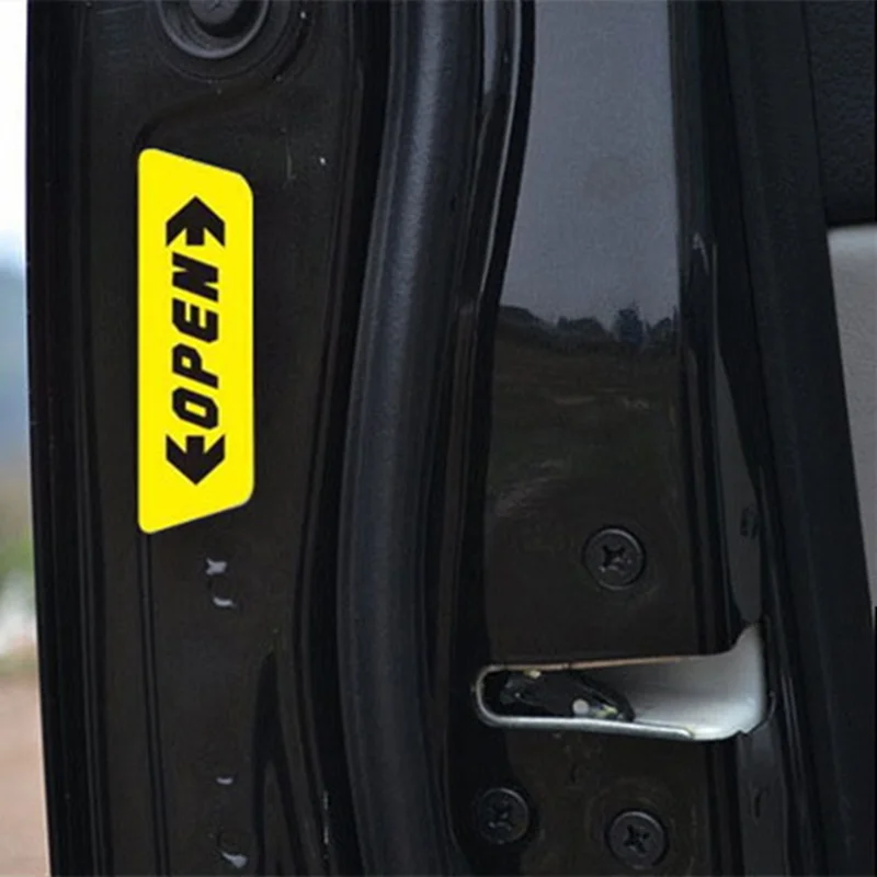 Car Door Open Warning Safety Car Sticker For Renault Kangoo Dacia ...