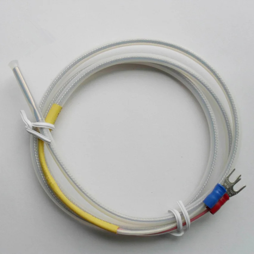 1 Meter pt100 shield teflon thermocouple wire three wire system strand ...