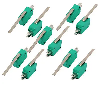 10pcs Momentary Long Straight Hinge Lever Arm 1no 1nc Micro Limit ...
