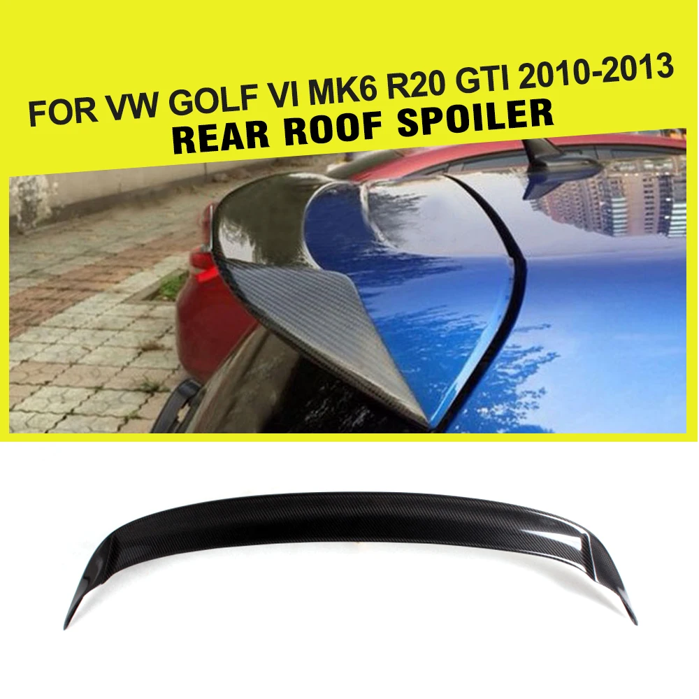 Car Style Carbon Fiber / FRP Car Rear Roof Lip Spoiler Wing for VW Golf ...