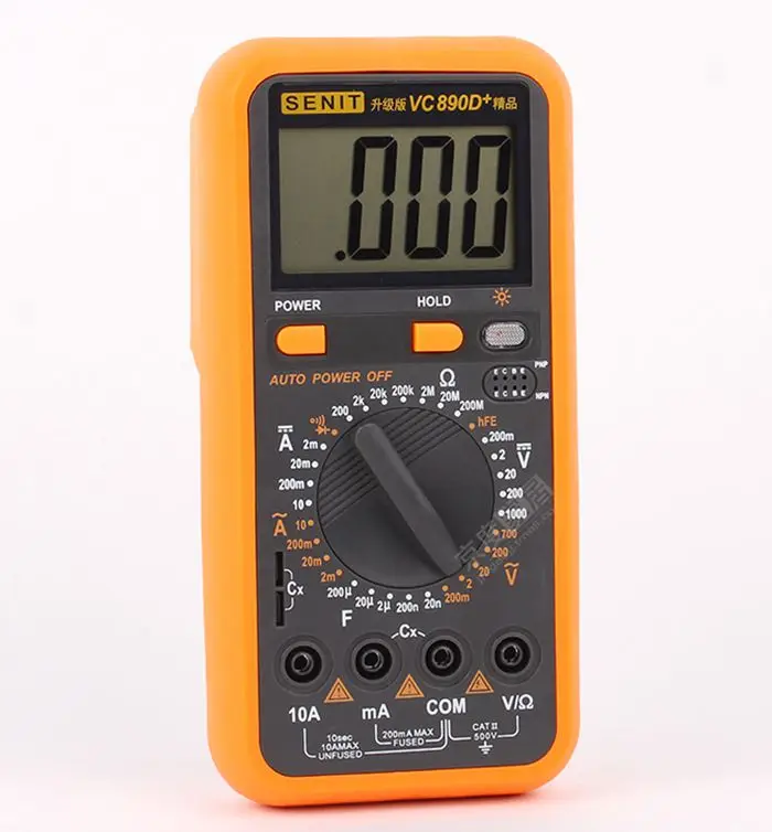 Multimètre numérique multifonction SENIT VC890D +, grand écran ...