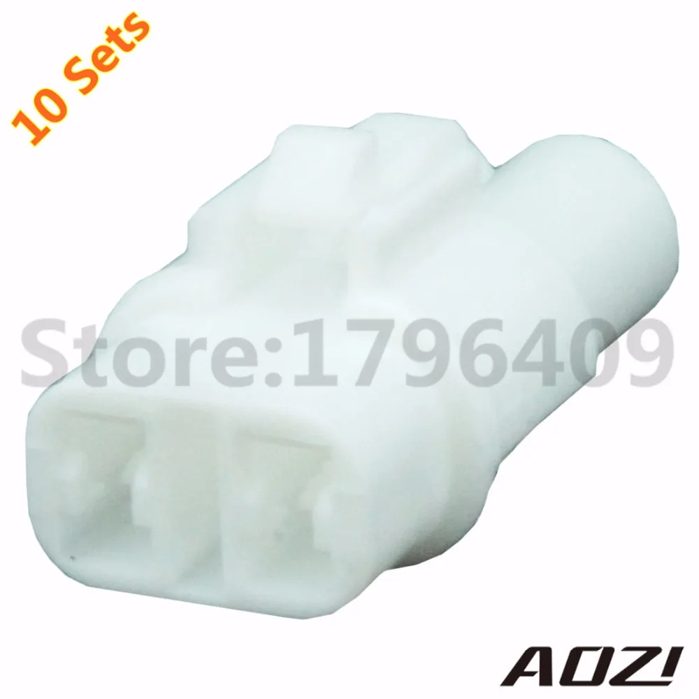 10 Sets Kit Two Pins Sealed Female Auto/Car Connector/High Quality 6180 ...