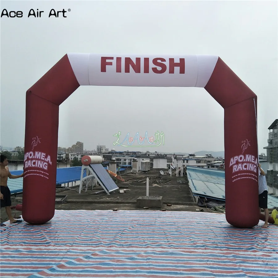 5m W X 4m H Inflatable Finish Line Arch,start Finish Line Balloon With ...