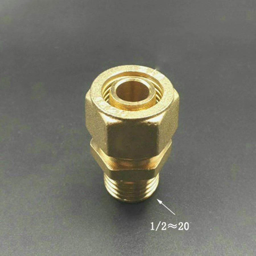 Dn15 1/2" Bsp Male Fit 16/20mm Id/od Pex-al-pex Tube Brass Pipe Fitting ...