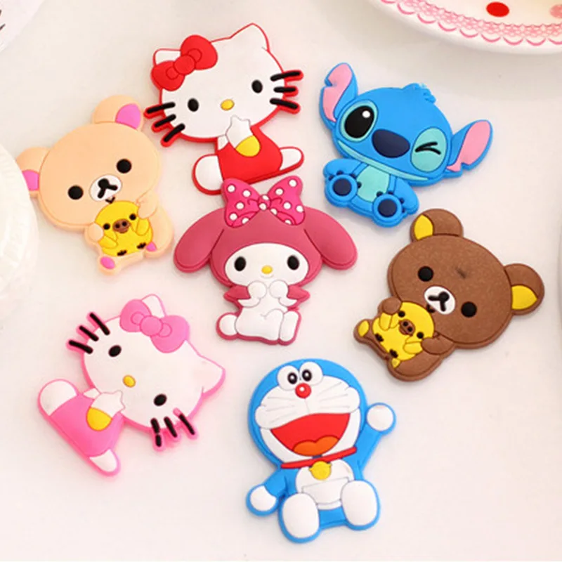 Cartoon Kitty Cat Fridge Magnets Stick Figure Creative Refrigerator ...