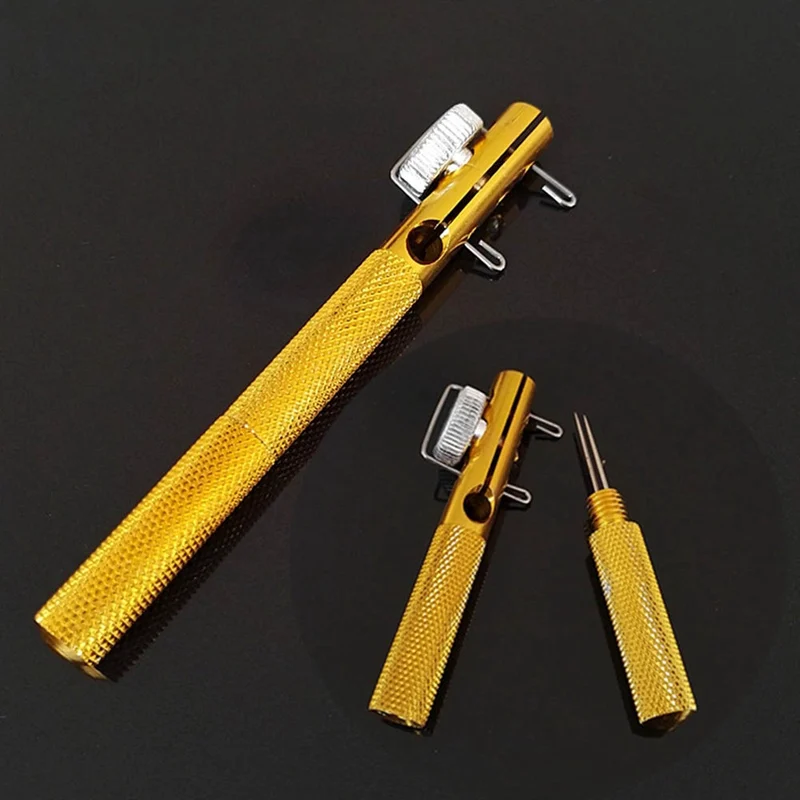 Aluminum Alloy Fishing Hook Tier Double-headed Needle Knots Tie Fishing ...