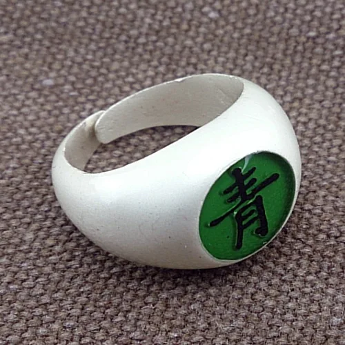 NEW Circle Drive 1.8 cm Naruto Akatsuki Deidara Ring Cyan Ornament ...