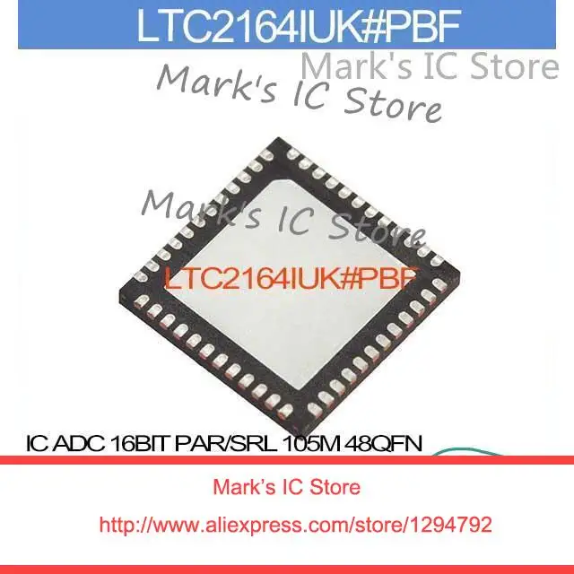 LTC2164IUK#PBF IC ADC 16BIT PAR/SRL 105M 48QFN LTC2164IUK 2164 LTC2164 ...