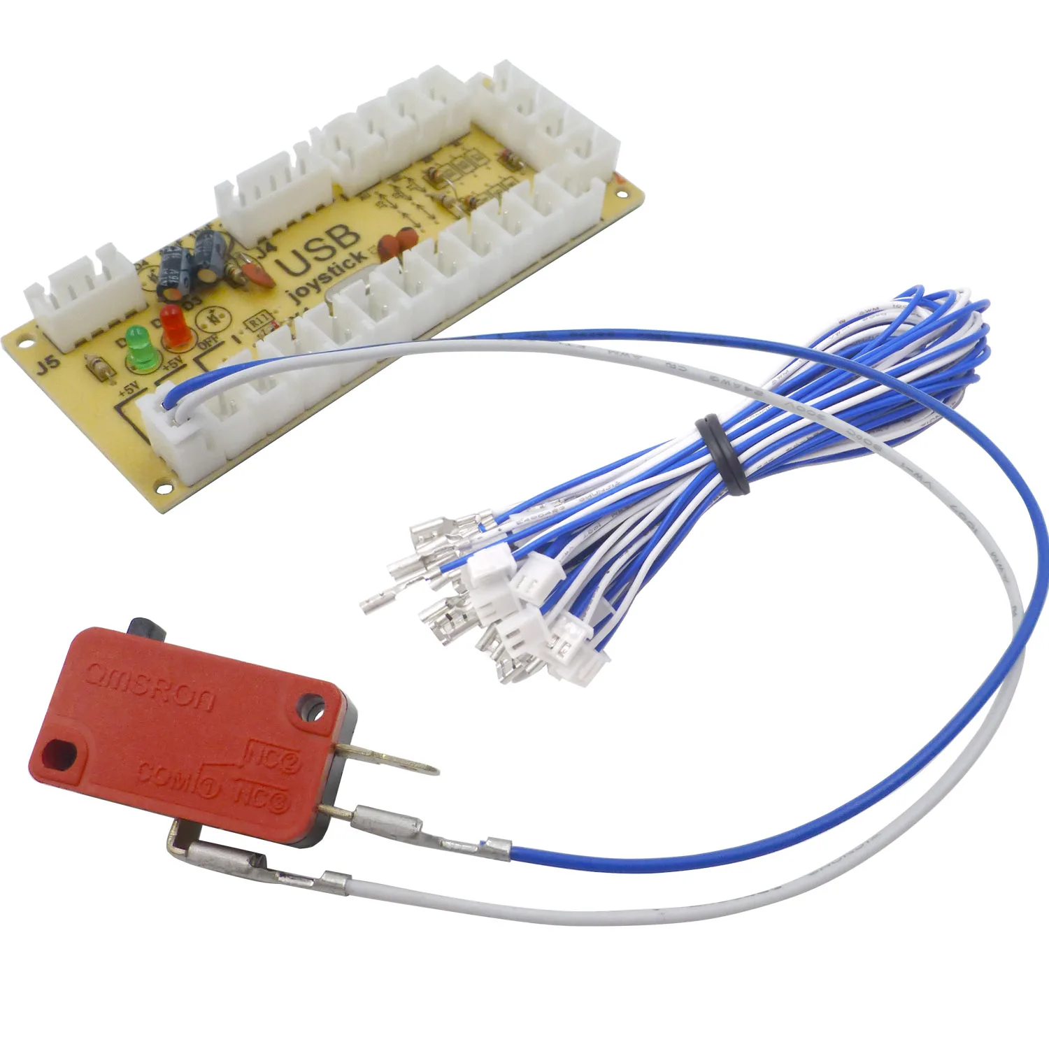 SJ@JX Arcade USB Encoder Fight Stick Raspberry Pi Joystick Button PC ...