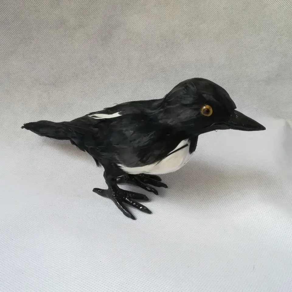 Real Life Toy Plastic&feathers Magpie Bird About 13x24cm,pastoral ...