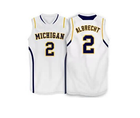 Michigan Basketball Uniforms White