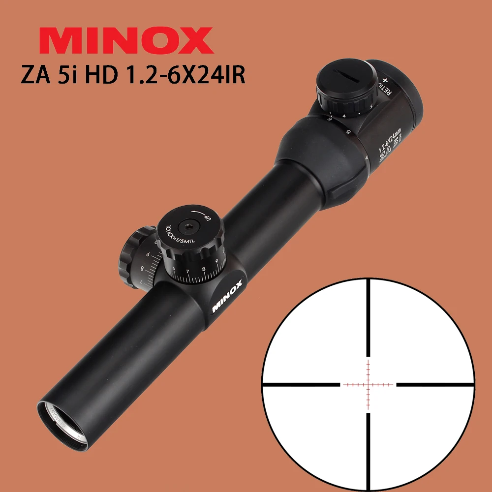 Minox Za 5i Hd 1.2-6x24 E Ir Hunting Scope Glass Etched Reticle ...