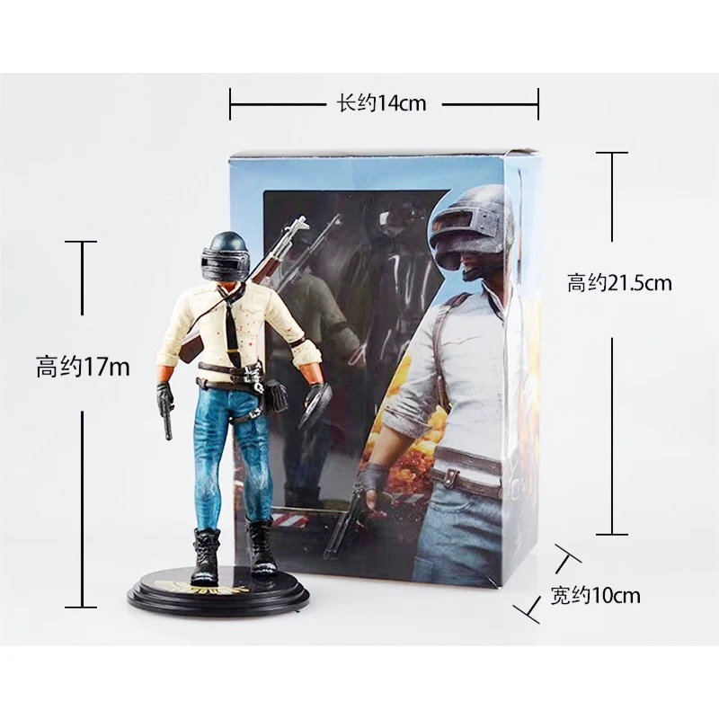 PUBG Battle Game Action Figure Toys AK 47 Gun Pan Pistol Helmet Weapon ...