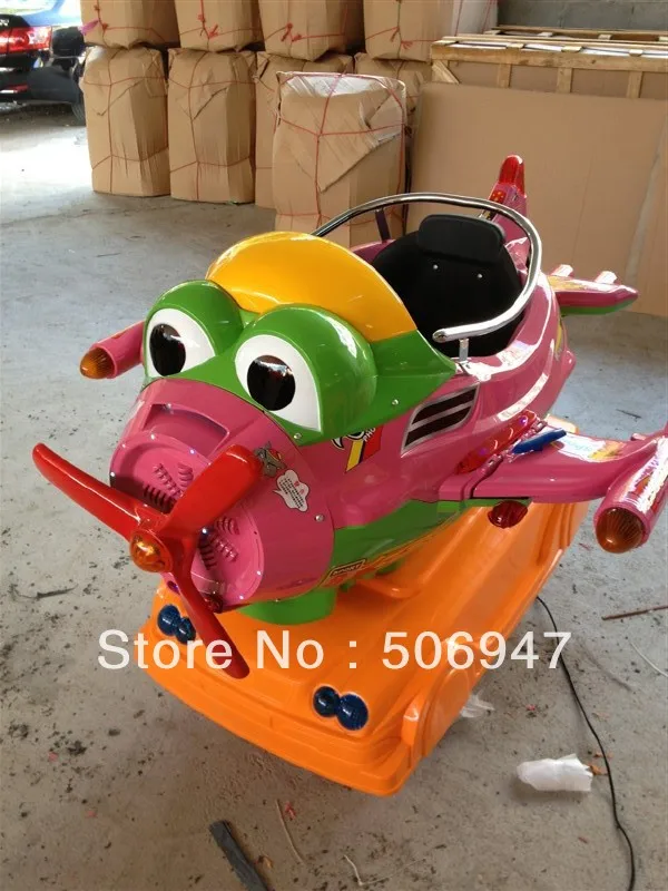 Coin Operated Kiddie Rides, With English Music- Airplane With Big Eyes ...