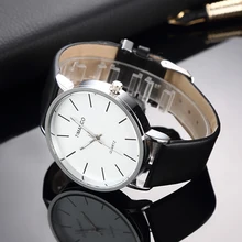Women Minimalistic Watch White | White Leather Watch Women - Simple ...