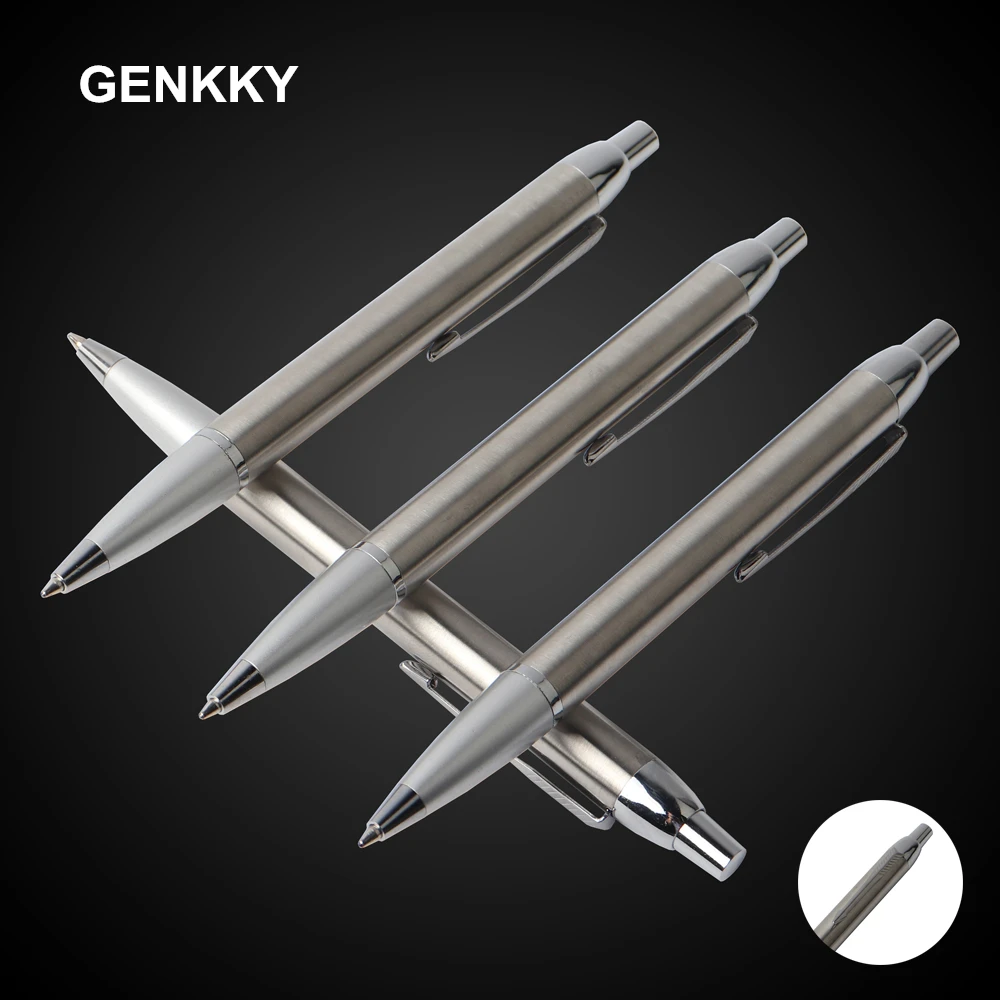 2/20/PCS Metal ballpoint pen stainless steel ballpoint pen core office ...