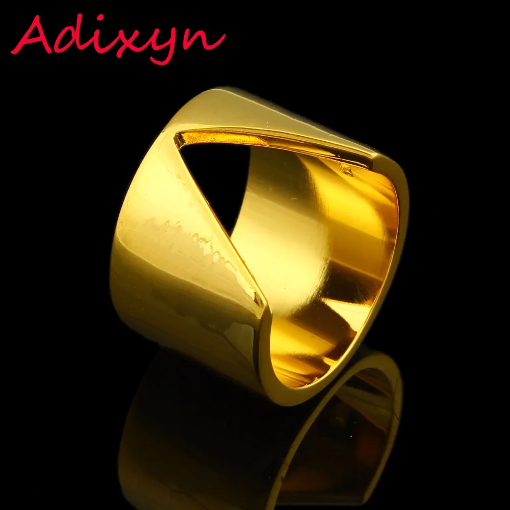 African-Gold-Ring-Gold-Color-Finger-Ring-Smooth-India-Ethiopian-African ...