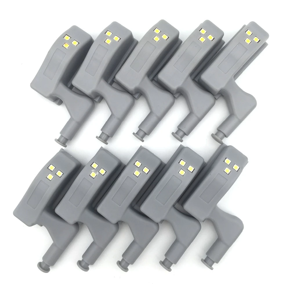 10Pcs Cabinet Hinge Light Inner Hinge LED Sensor Light for Kitchen ...