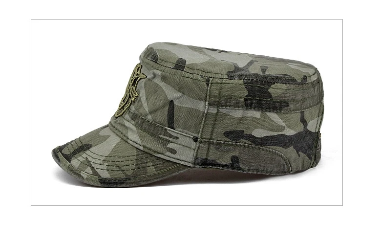 Camouflage Adjustable Tactical Army Flat Cap Hat - Military Shopping