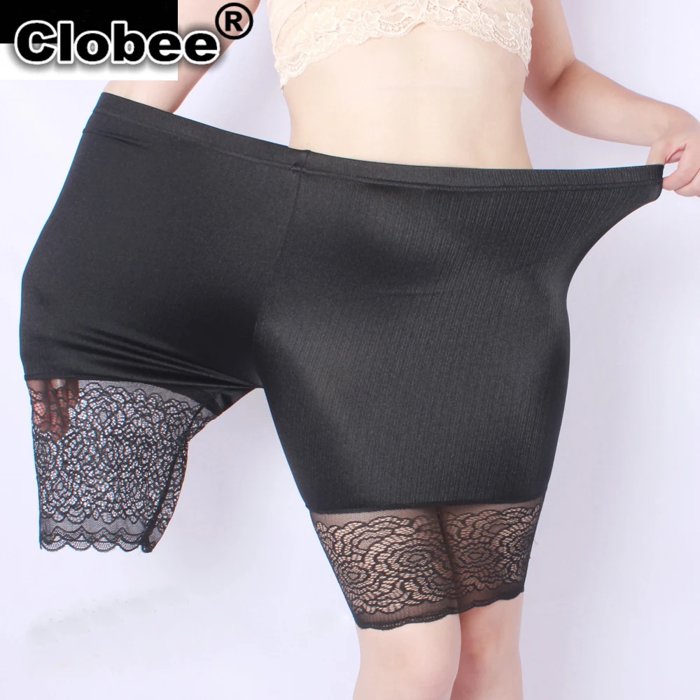 2019 Summer Plus Size Safety Short Pants Lace Side Large Size Xxxxl