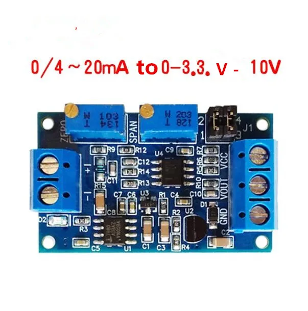 Current Transfer Voltage Module 0/4 20MA To 0 3.3V5V10V Voltage ...