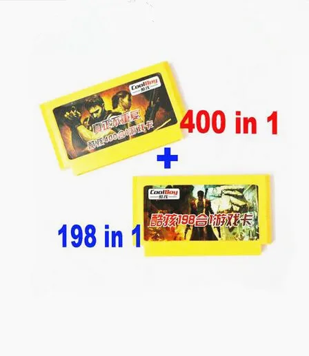 2016 Newest 8 Bit Game Cartridge 400 In 1 + 198 In 1 (yellow Cart) Real ...