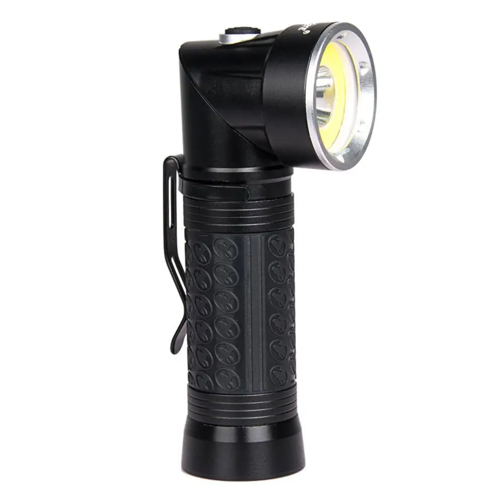 Portable LED 4 Modes Head Rotation Flashlight Adjustable Head ...