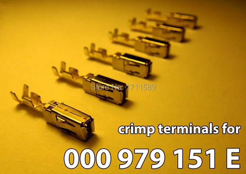 VOLKSWAGEN Audi VW Skoda Seat set of 6 crimp terminals (pins) for ...