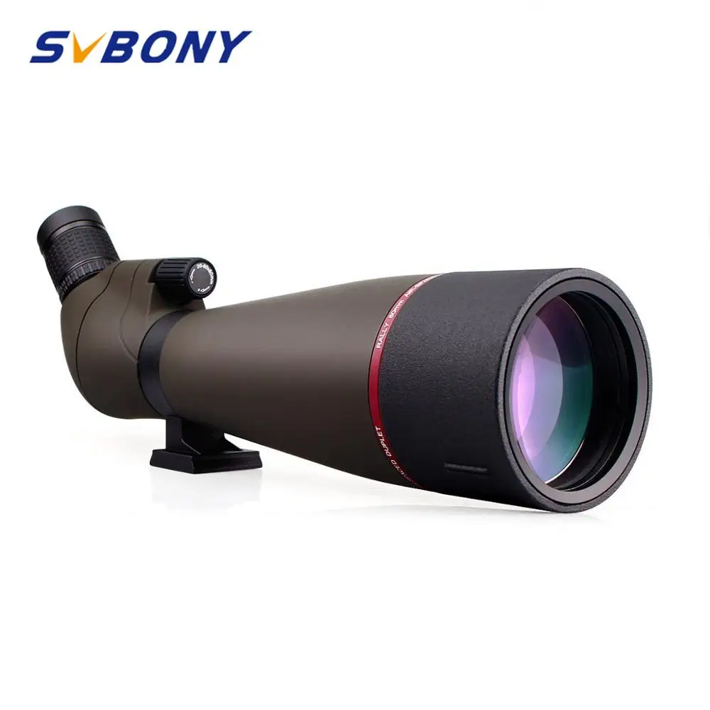 SVBONY 20 60x80mm SV13 Spotting Scope Zoom Monocular Telescope MC Optics 45 Degree Viewing Angle ...