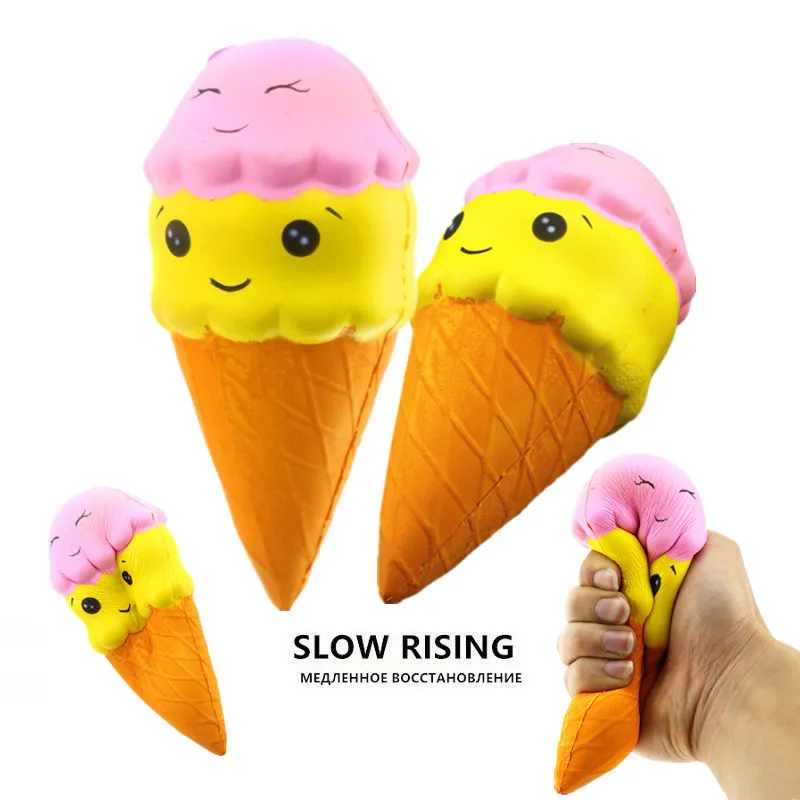 Ice Cream Squishy Double Smiley Kawaii Squishies Slow Rising Soft ...