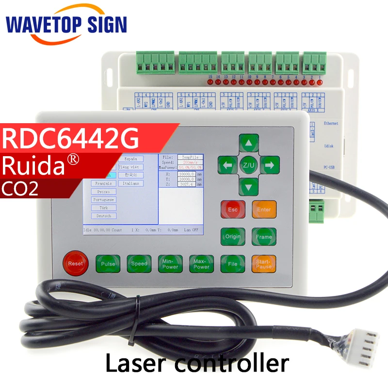 RDC 6442G Ruida RDC6442G CO2 laser Control Card DSP controller+DC 24V ...