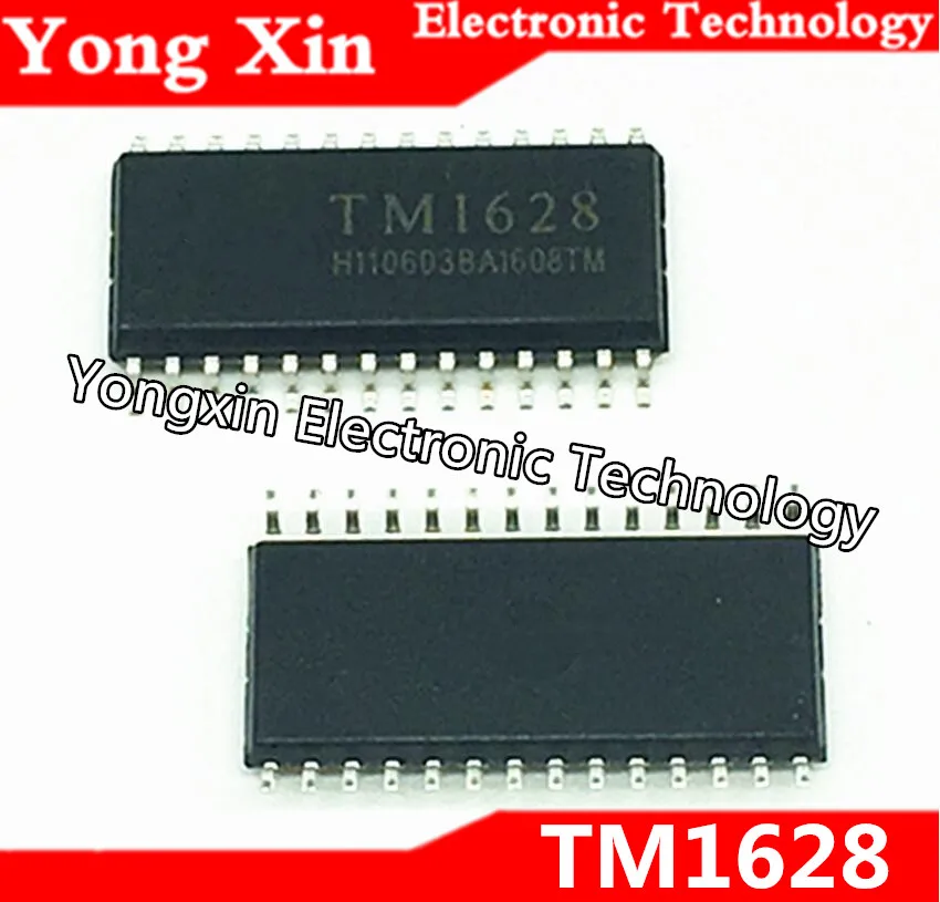 무료 배송 10 개/몫 tm1628 sm1628 ht1628 쿠커 sop28 smd p led 드라이버 p|커넥터 ...