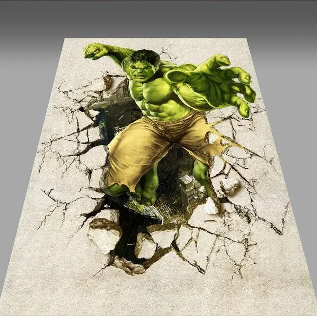 Custom photo wallpaper 3D European Hulk Poqiang floor retro sofa ...