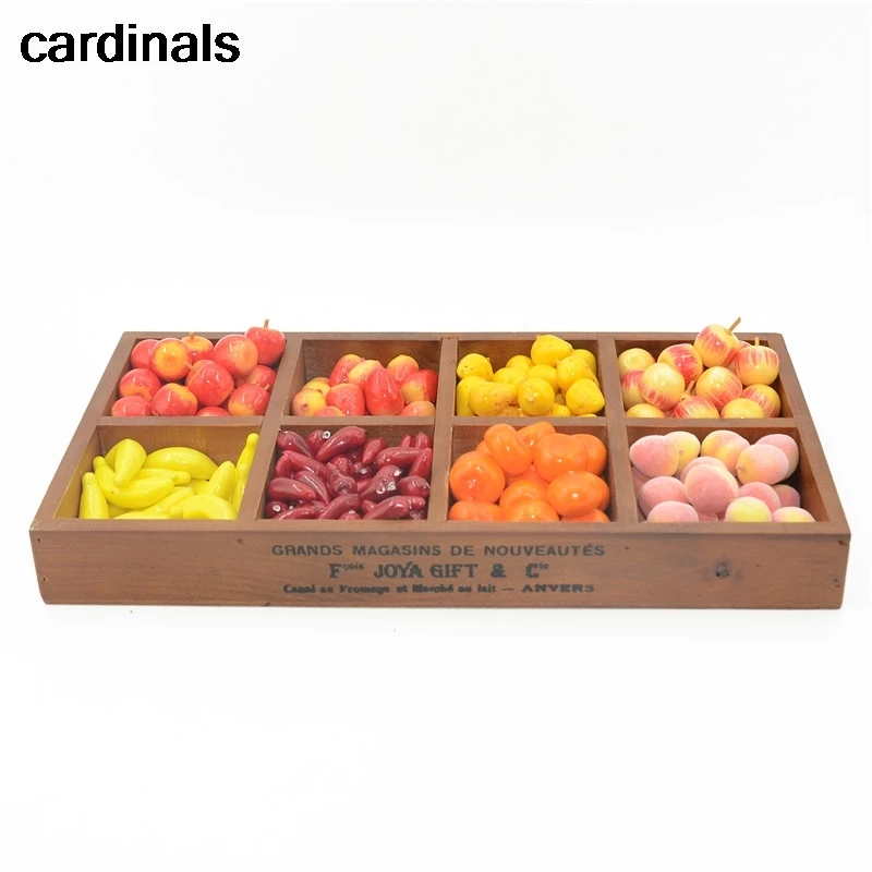 30pcs 2CM Mini Apple Artificial Fruits Vegetables For Wedding Home ...