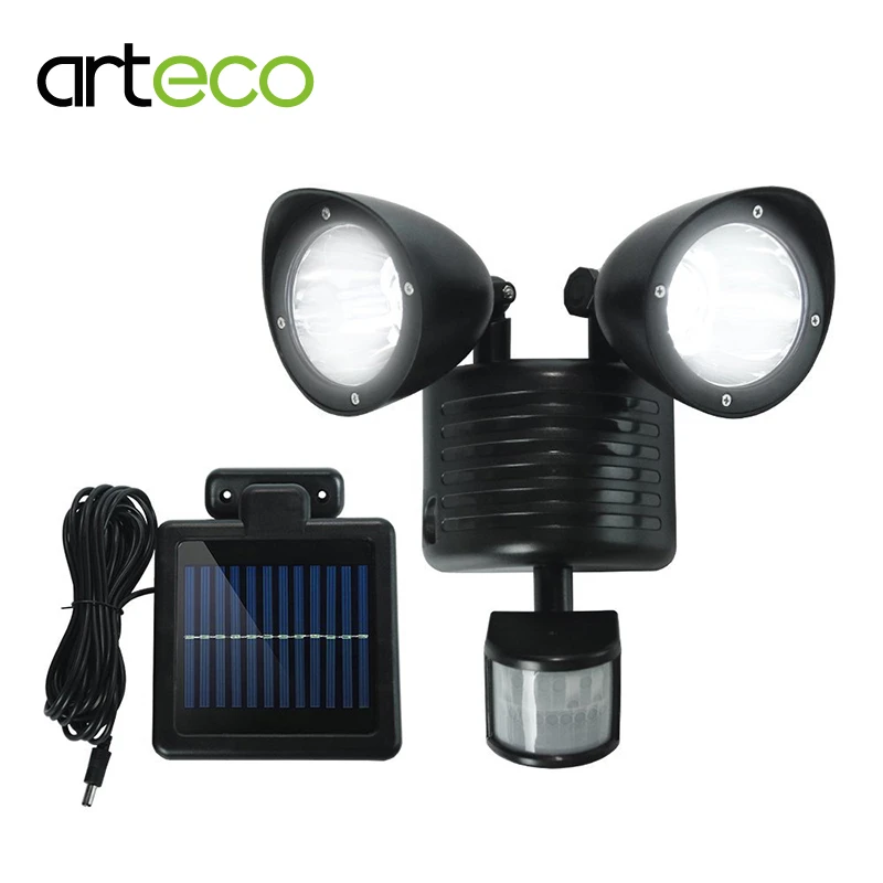 Aliexpress.com : Buy LED Solar Light 22LEDs Dual Head PIR Motion Sensor ...