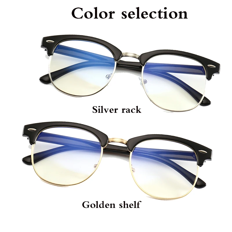 Компьютерные очки, женские ретро очки, оправа очков. Полукруглая оправа ...