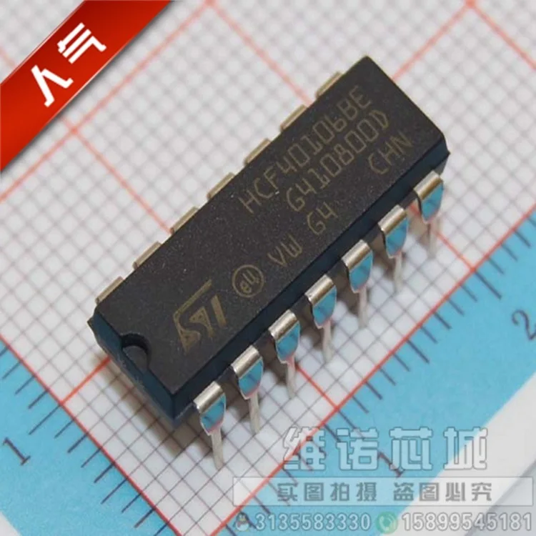 4000 series of logic chip hot HCF40106BE CMOS Schmidt original trigger ...