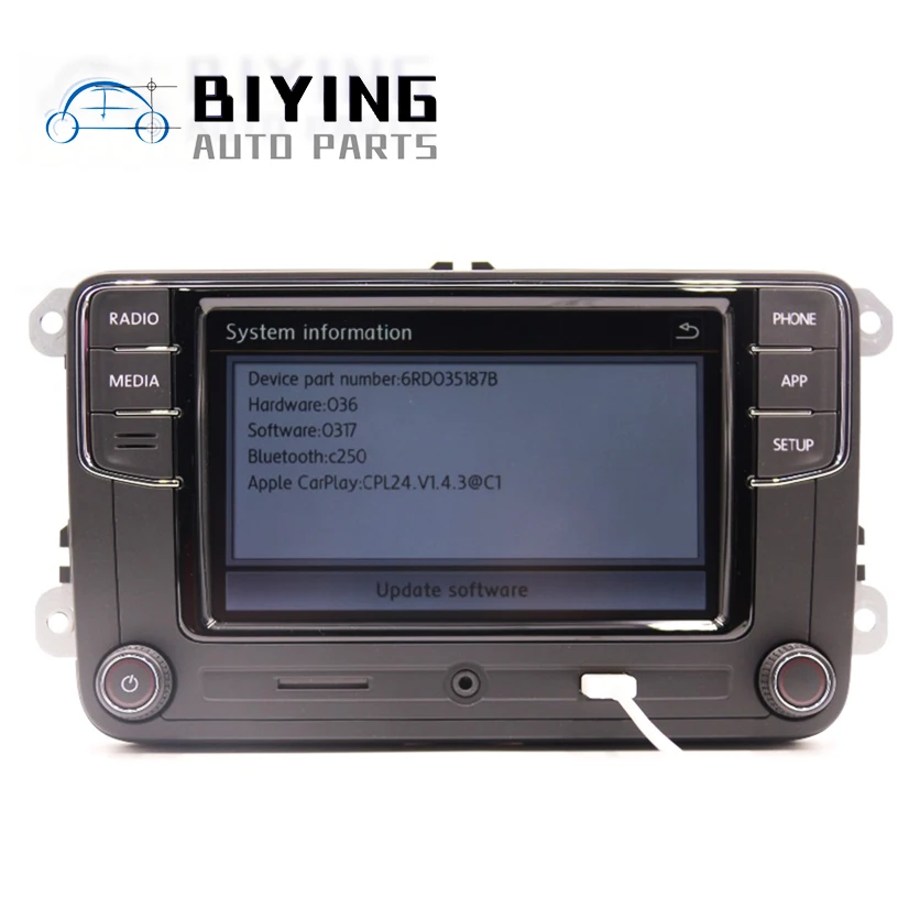 Produs Carplay Desai RCD330 Plus 6.5" MIB Radio For Golf 5 6 Jetta MK5 ...