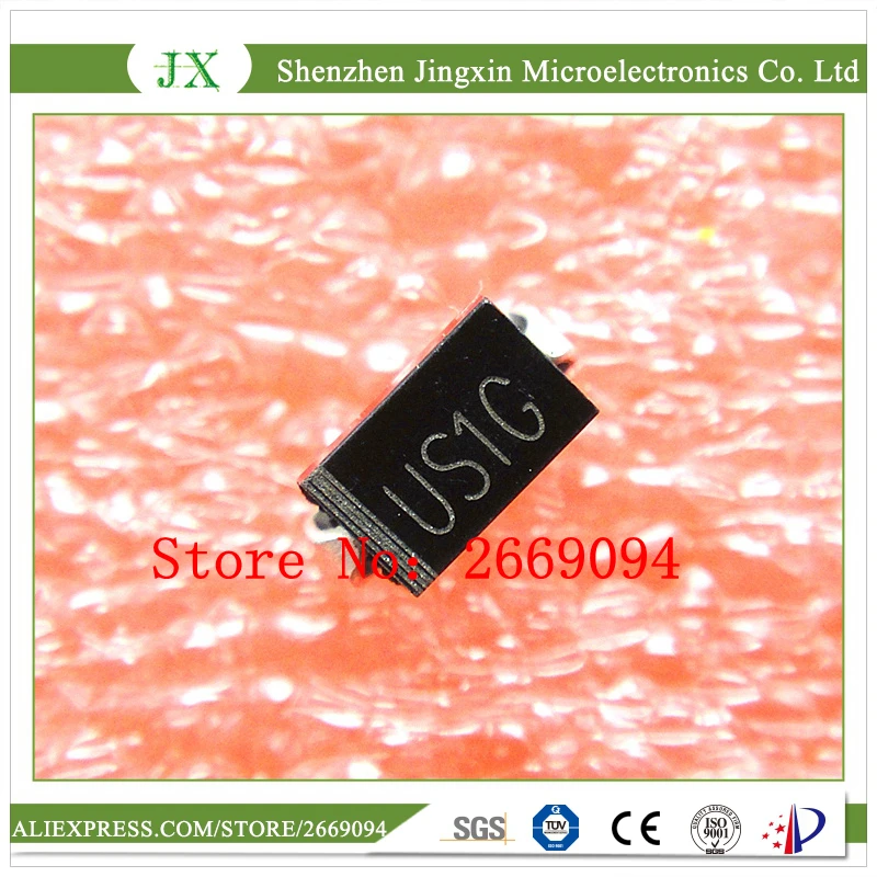 US1G UF4004 400V / 1A SMA smd rápida recuperação diodos de retificador ...