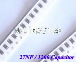 Free shipping! 500pcs/lot SMD 1206 Ceramic Capacitors 1206 / 273PF 27NF ...