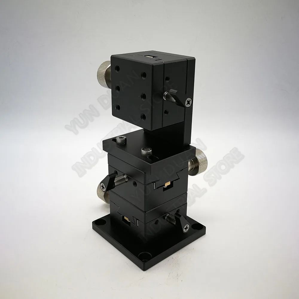XYZ 3 Axis 40*40mm Manual Trimming Platform Guide Linear Rack Fine ...
