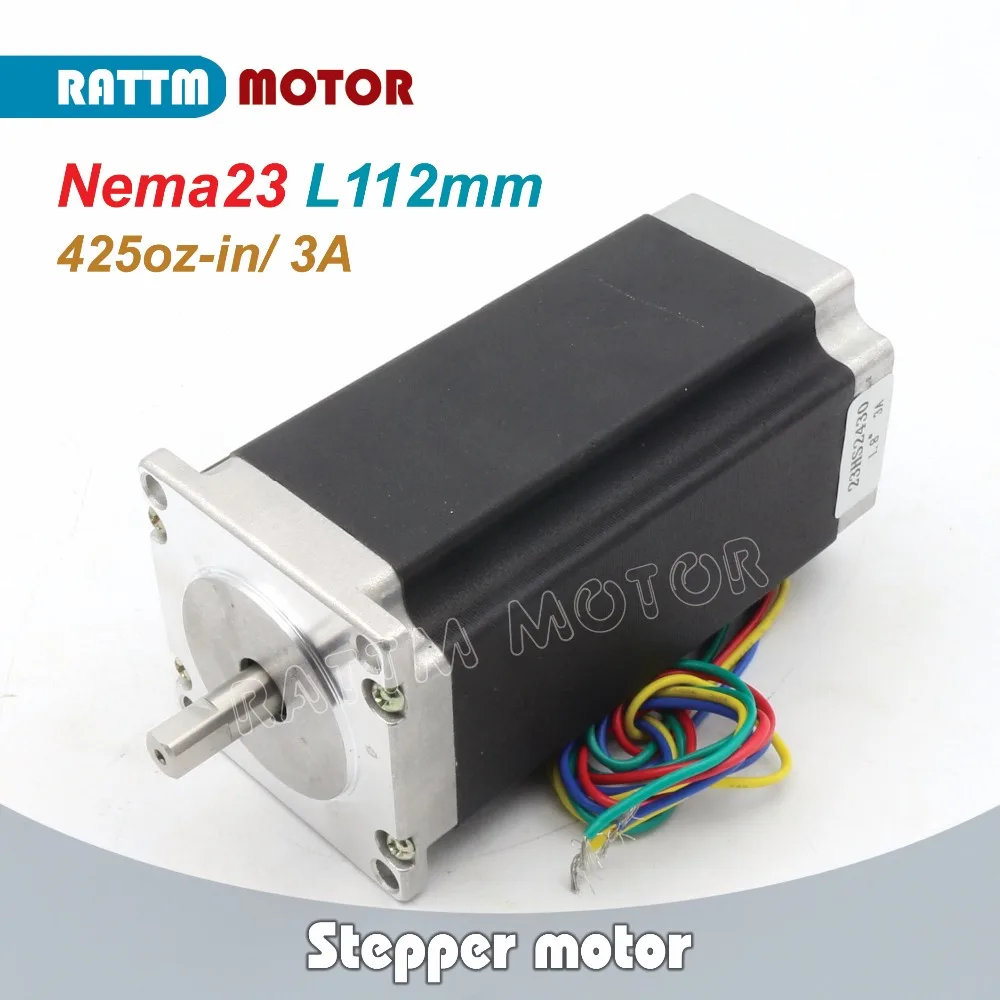 NEMA 23 CNC stepper motor 112mm 425oz in 3A 23HS2430 8mm Shaft|nema23 ...